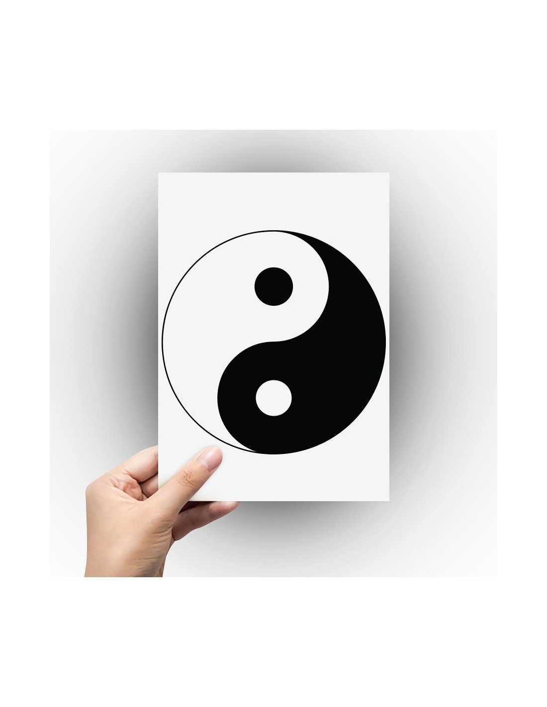 Sticker petit format Ying et Yang. Stickers muraux déco pas cher