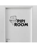 Sticker décoration pipi room - Stickers toilettes / wc personnalisable