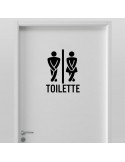 Stickers de porte toilette / wc - stickers muraux de décoration