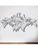 Stickers muraux graffiti - Sticker street design graffiti wildstyle