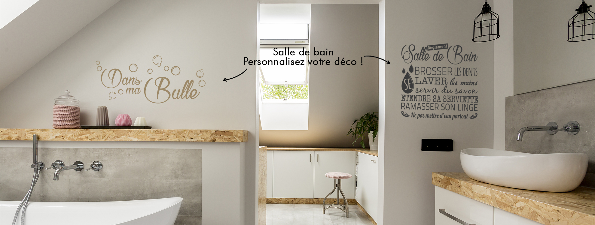 Stickers, autocollants et adhésifs décoration d'intérieur