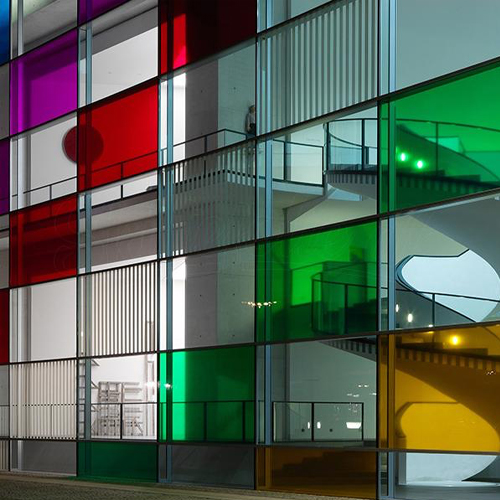 Adhésif transparent rouge clair- Film adhésif translucide vitrage